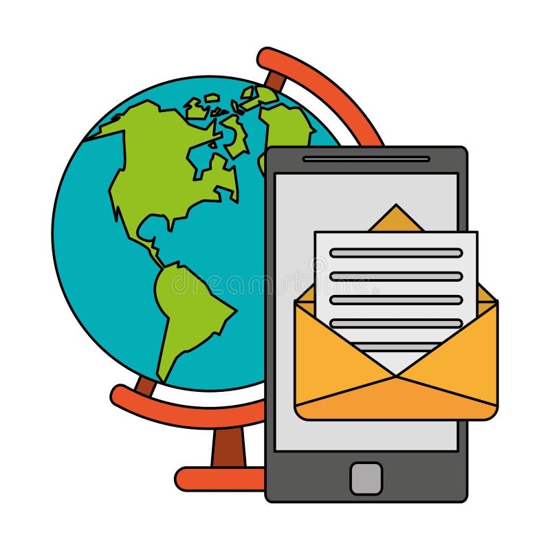 Sending Email Cartoon Stock Illustrations – 1,820 Sending Email Cartoon ...