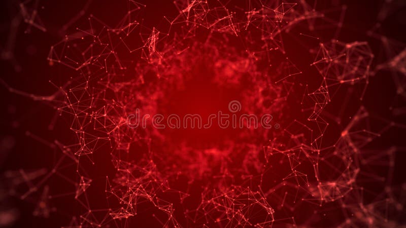 Technology Digital Network Line and Dots Connection. Cyberspace ...