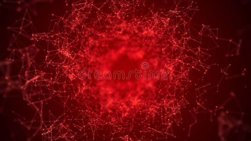 Technology Digital Network Line and Dots Connection. Cyberspace ...