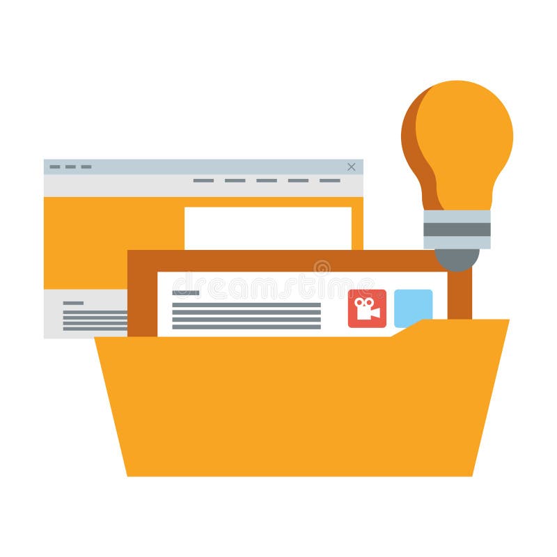 Technology Digital Online Modern Cartoon Stock Vector - Illustration of ...