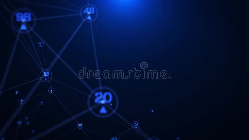 HUD Technology Digital Low Poly Line Structure Cyber Data Network ...