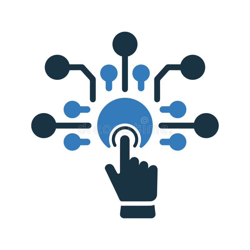 Technology, Digitization Icon Stock Illustration - Illustration of ...