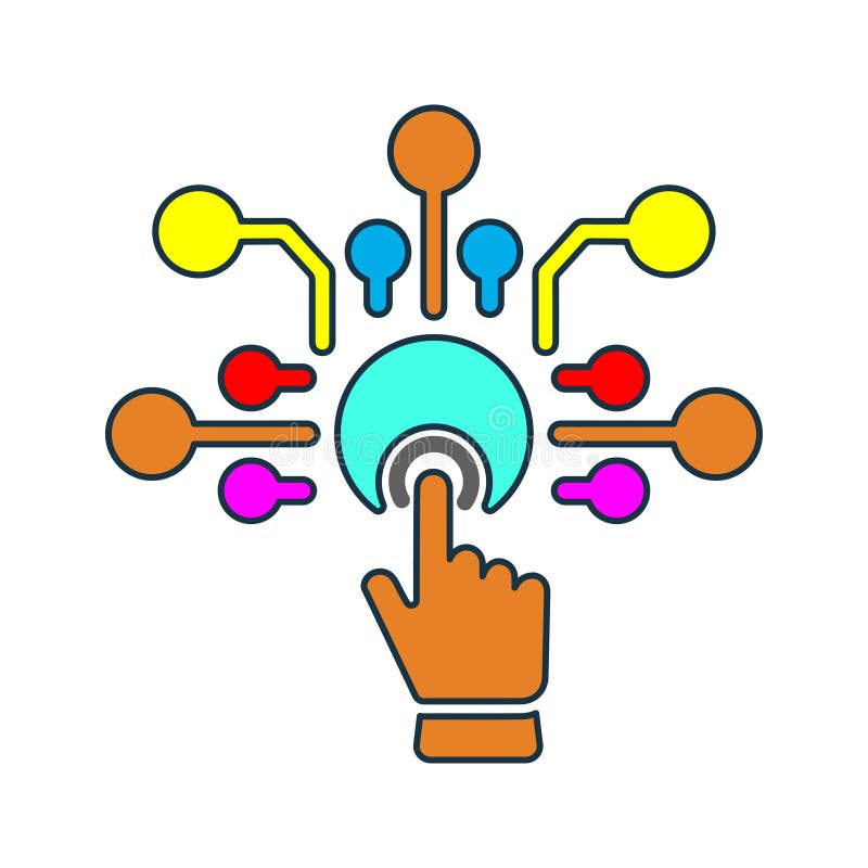 Technology, Digitization Icon Stock Illustration - Illustration of ...