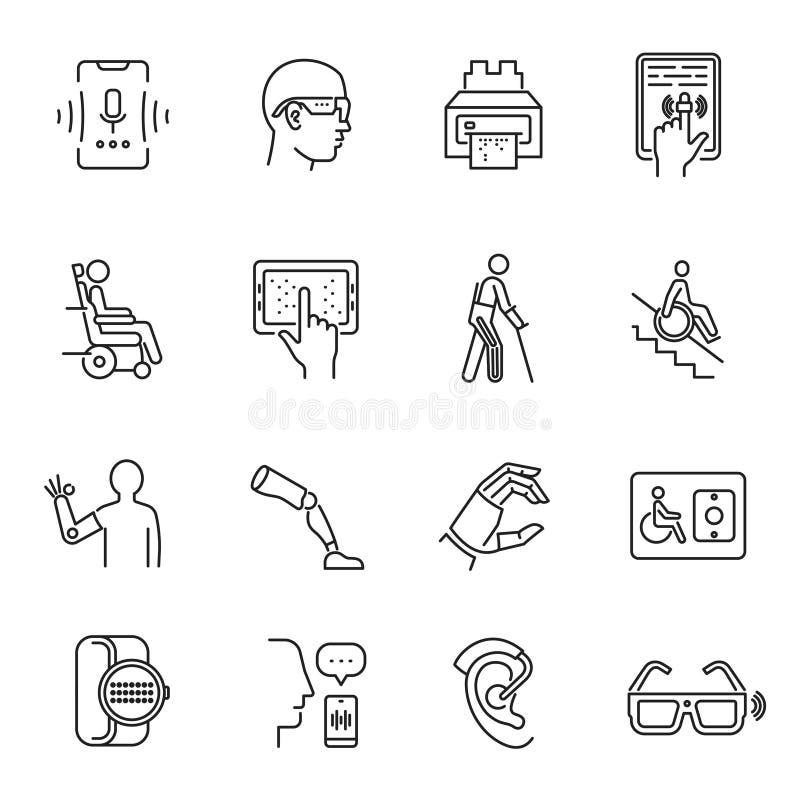 Assistive Technology Icon Stock Illustrations – 189 Assistive ...