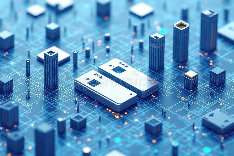 Technology and the Discussion of Internet Equality Stock Illustration ...