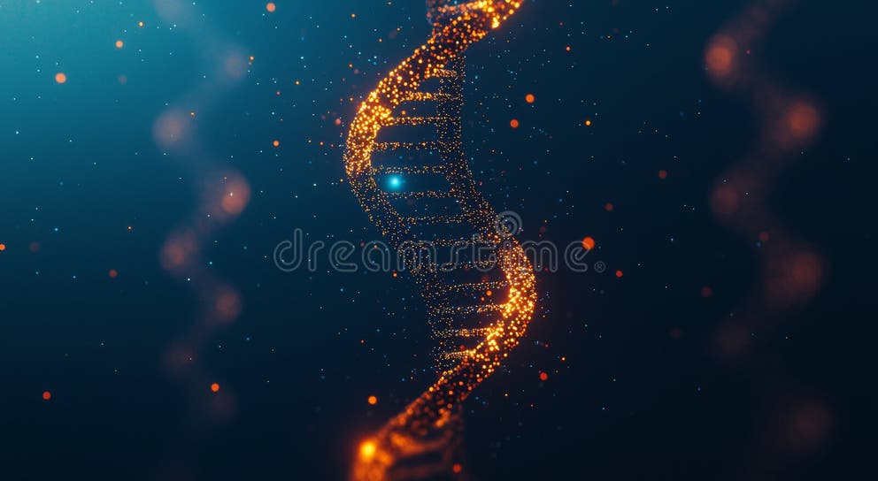 Technology Dna Background. Abstract DNA Background with Effects ...