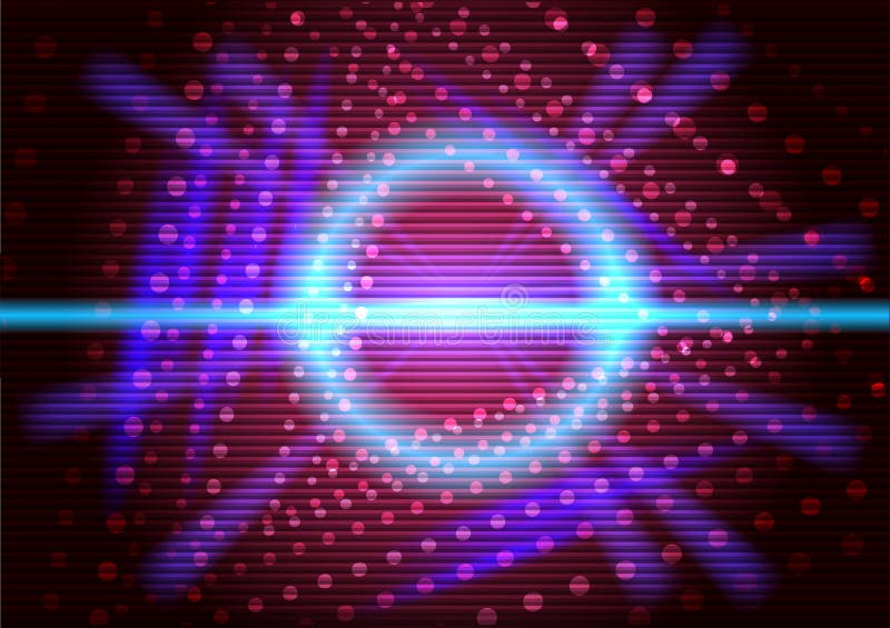 Light Ring on Dots Triangle Shape and Light Ray Tech Background Stock ...