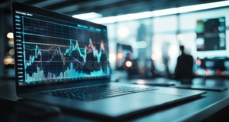 Technology-driven Financial Analysis in a Modern Office Setting Stock ...