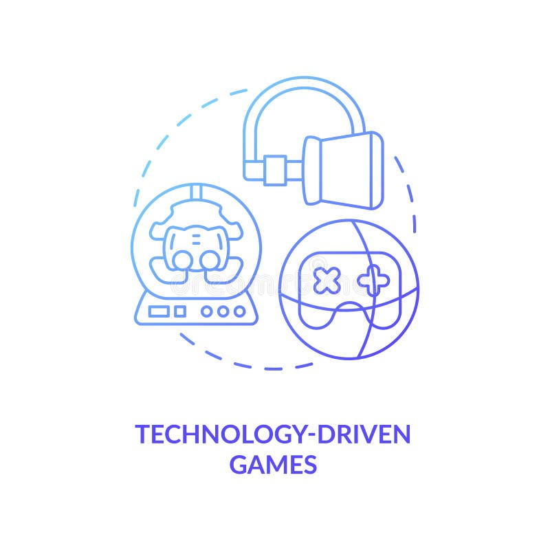Technology Driven Games Concept Icon Stock Illustration - Illustration ...