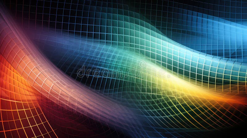 Dynamic Grid Wave - Abstract Background Vector Stock Vector ...