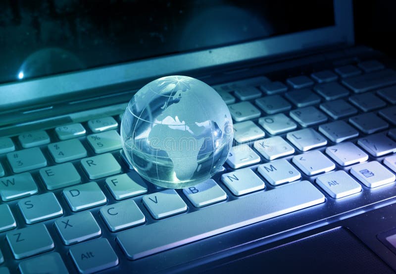 Technology earth globe stock image. Image of fiber, electronic - 22341259