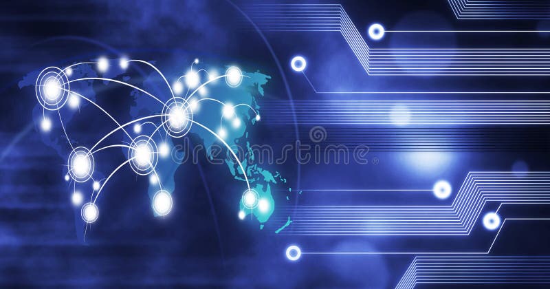 Technology,Earth Globe Connected Innovation with Ideas and Concepts ...