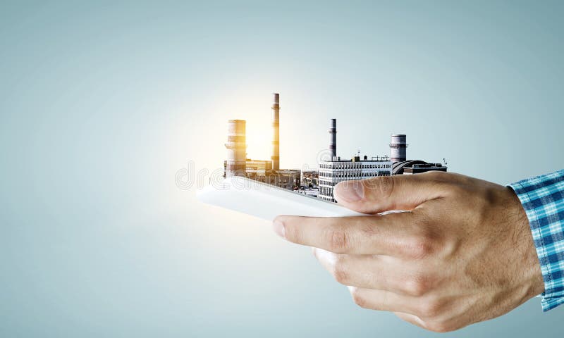 Technology Ecology Concept. . Mixed Media Stock Photo - Image of earth ...