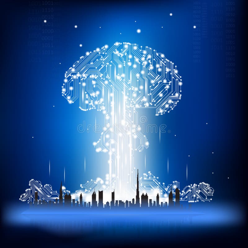 Technology & Electronic Aggression Stock Illustration - Illustration of ...