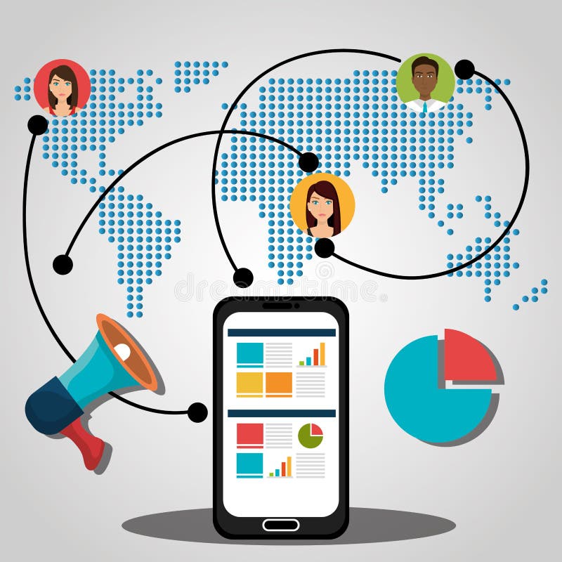 Technology Electronic Devices Stock Illustration - Illustration of ...