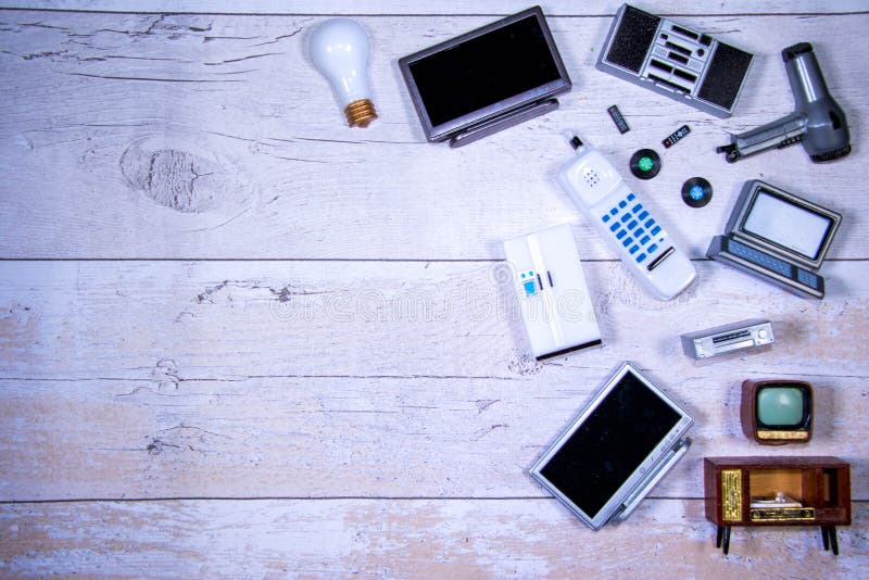 Technology Electronic Items Stock Image - Image of classic, plasma ...