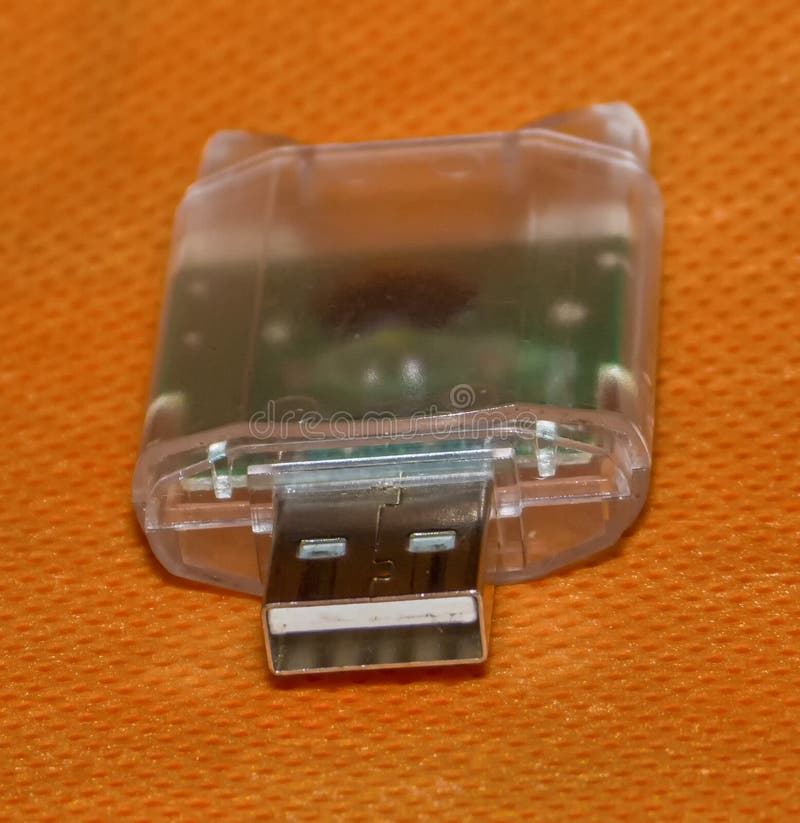 SD Card Reader To USB, Inside Look Stock Photo - Image of hardware ...