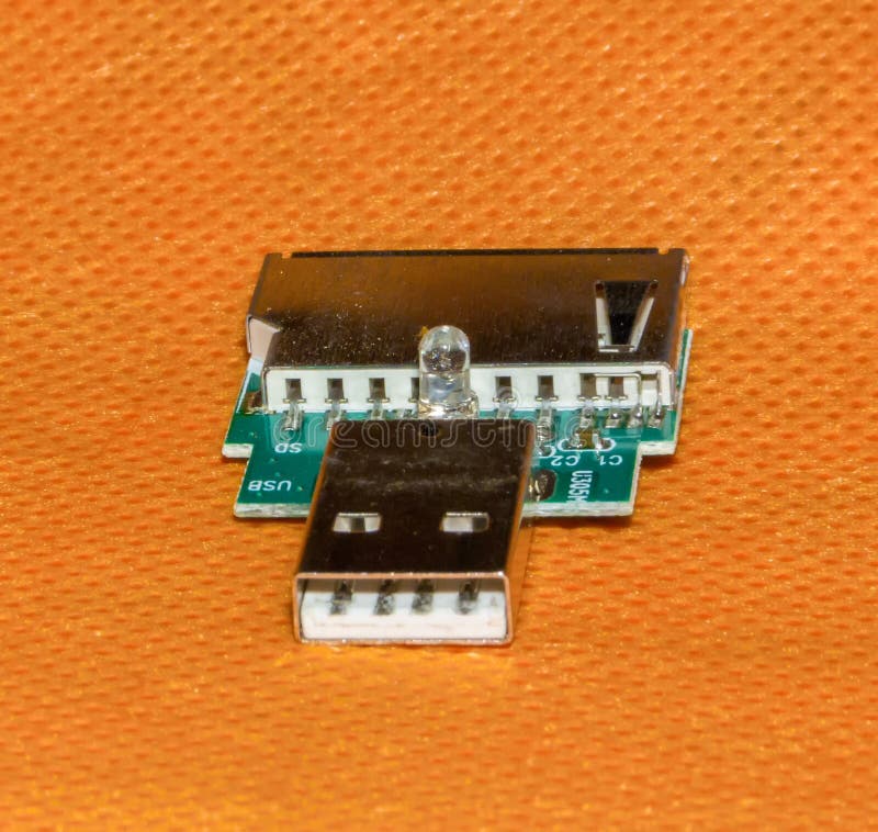 SD Card Reader To USB, Inside Look Stock Photo - Image of data, board ...