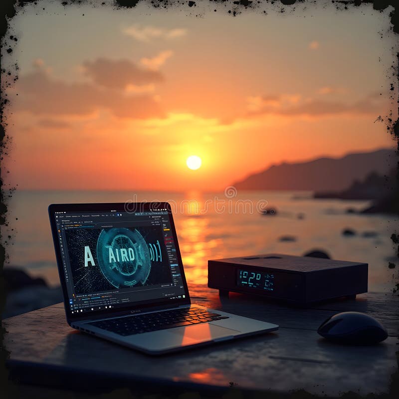 Technology Elegance Sunset Coast Abstract Patterns for Stock ...