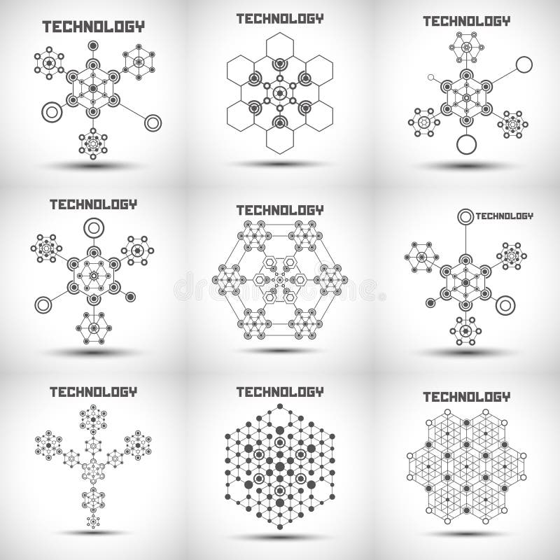 Set of Technology Elements. Stock Vector - Illustration of info ...