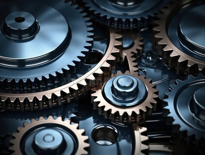 Technology Engine Mechanical Machine Steel Industrial Gear Metallic ...