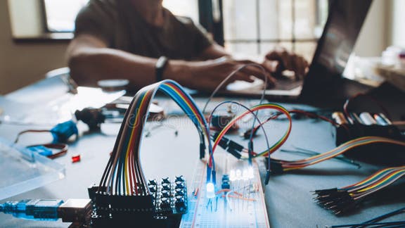 Technology Experience Programming Student Work Lab Stock Image - Image ...