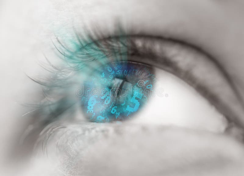 Technology eye stock illustration. Illustration of look - 51134159