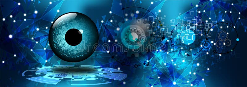Technology Eye. Electronic Eye Futuristic Technology Background ...