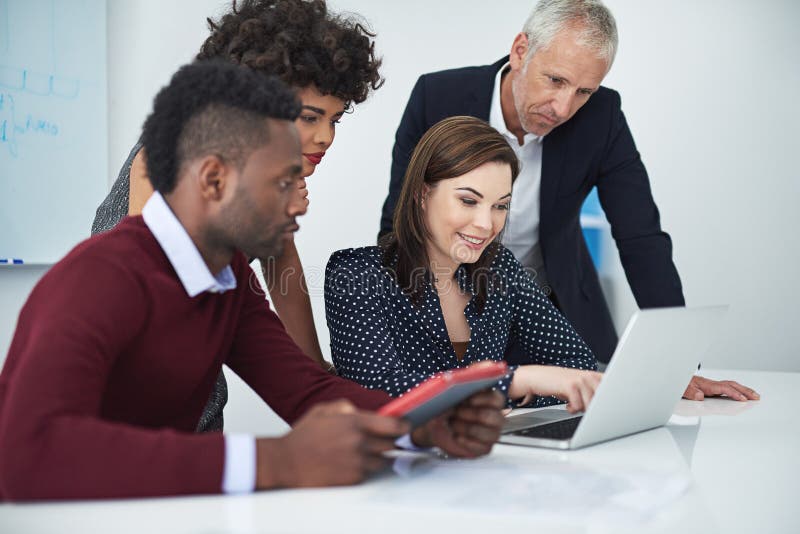 Technology Facilitates Better Communication in the Workplace. a Group ...