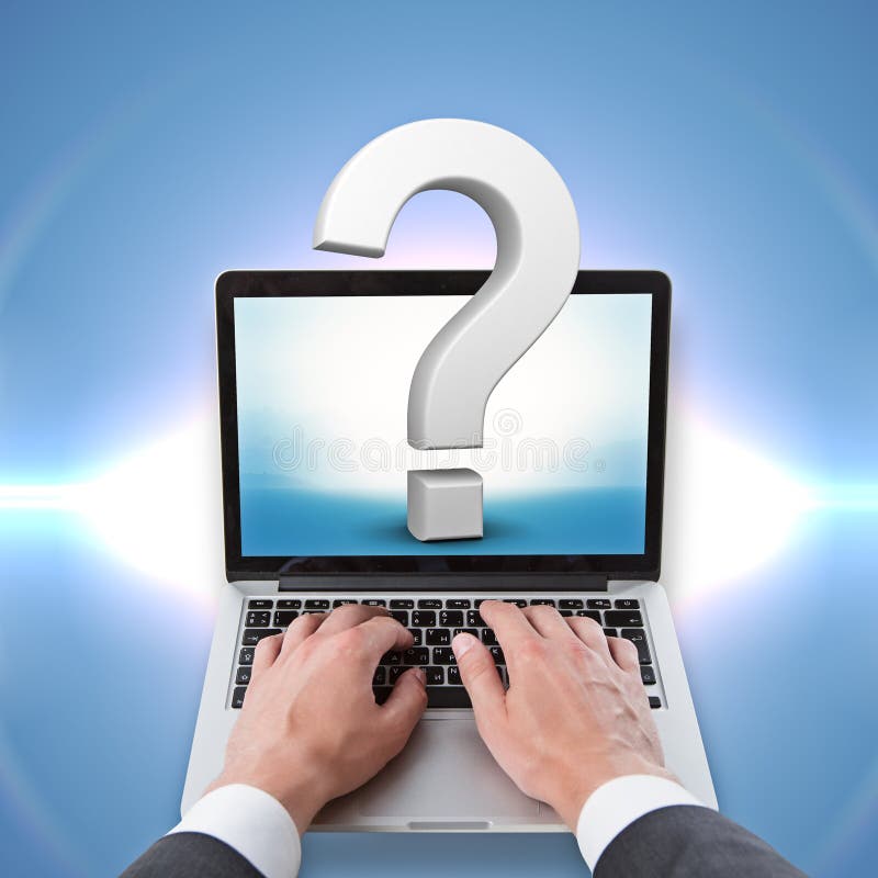 Technology and faq concept stock photo. Image of idea - 110222510