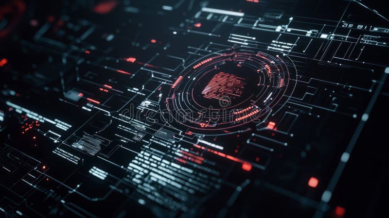 Technology Featuring Network Security Grids and Holographic Warning ...