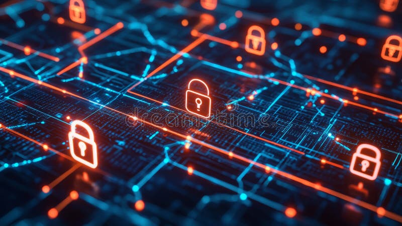 Technology Featuring Network Security Grids and Holographic Warning ...