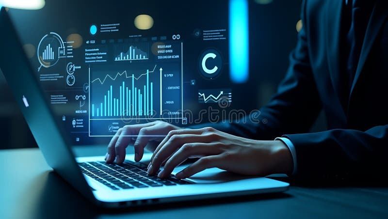 Technology and Financial Advisory Services Concept- Business Teamwork ...