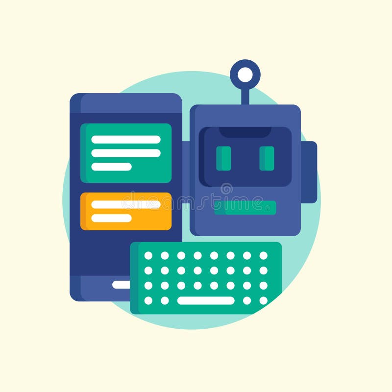 Technology Flat Icon Vector Graphic Download Template Stock ...