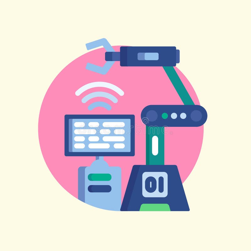 Technology Flat Icon Vector Graphic Download Template Stock ...