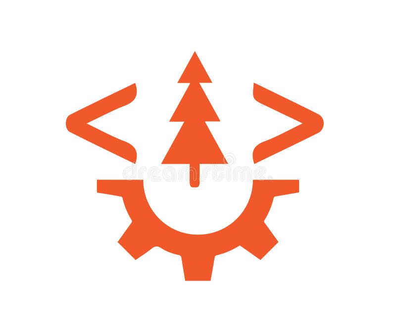 Technology and Forest Industry Stock Vector - Illustration of concept ...