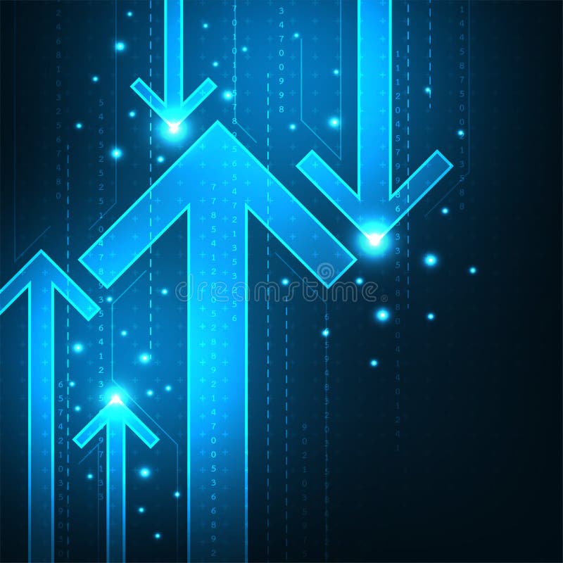 Technology in the Form of Arrows. Stock Vector - Illustration of ...