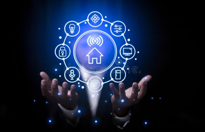 Technology of the Future, Circular Futuristic Interface of Smart Home ...