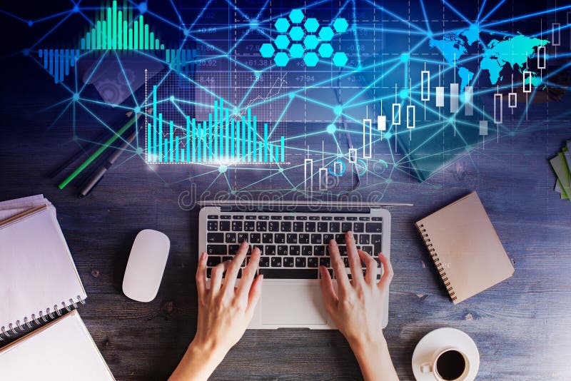 Technology, Future and Graph Concept Stock Image - Image of accounting ...