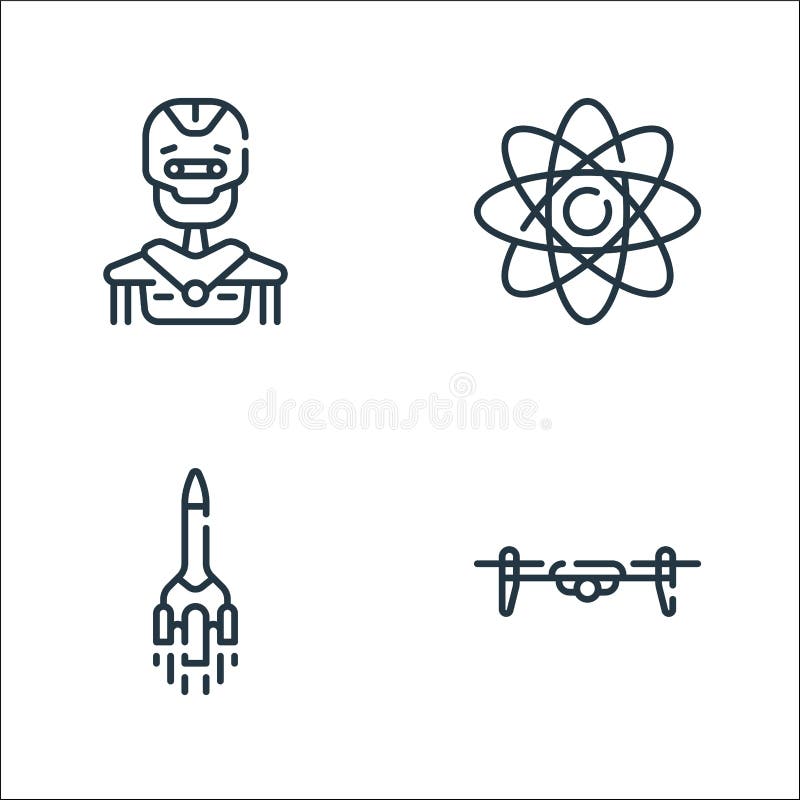 Science and Future Technology Line Earth Stock Image - Image of ...