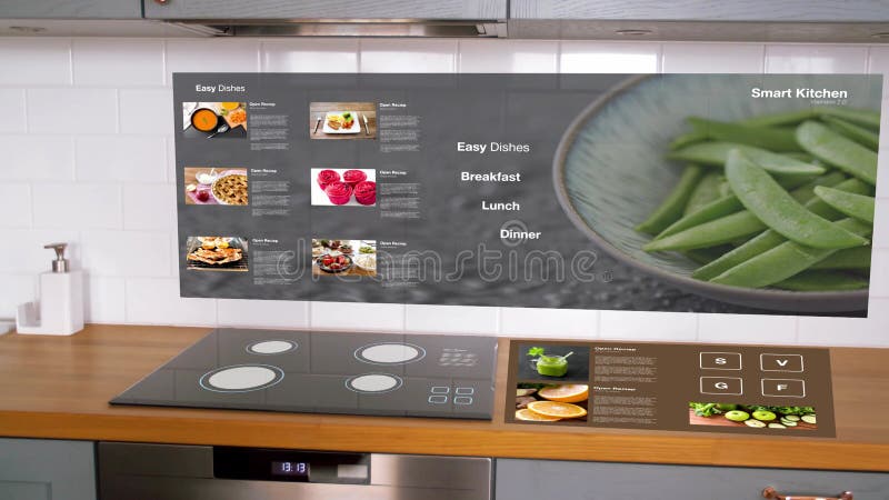 Modern Home Kitchen Interior Stock Video - Video of connection, cabinet ...