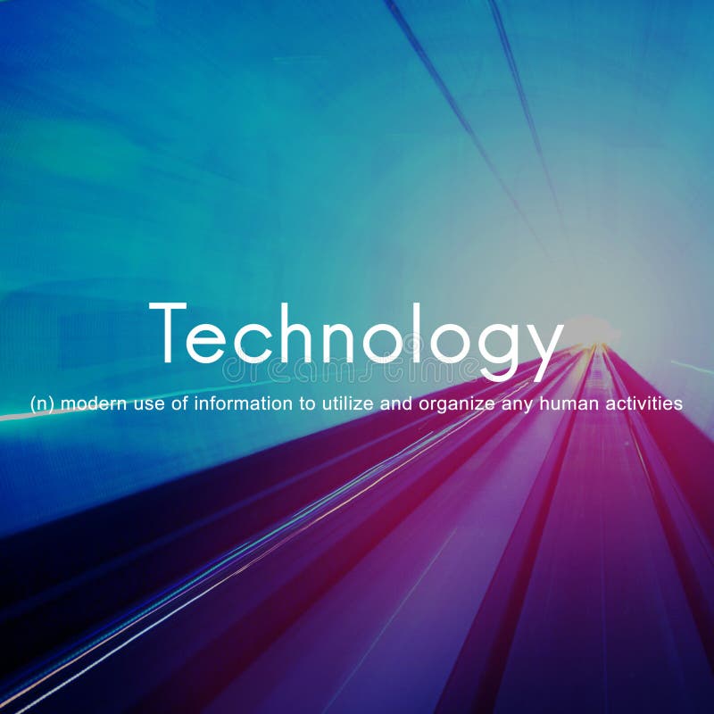 Technology Futuristic Innovation Invention Connection Concept Stock ...