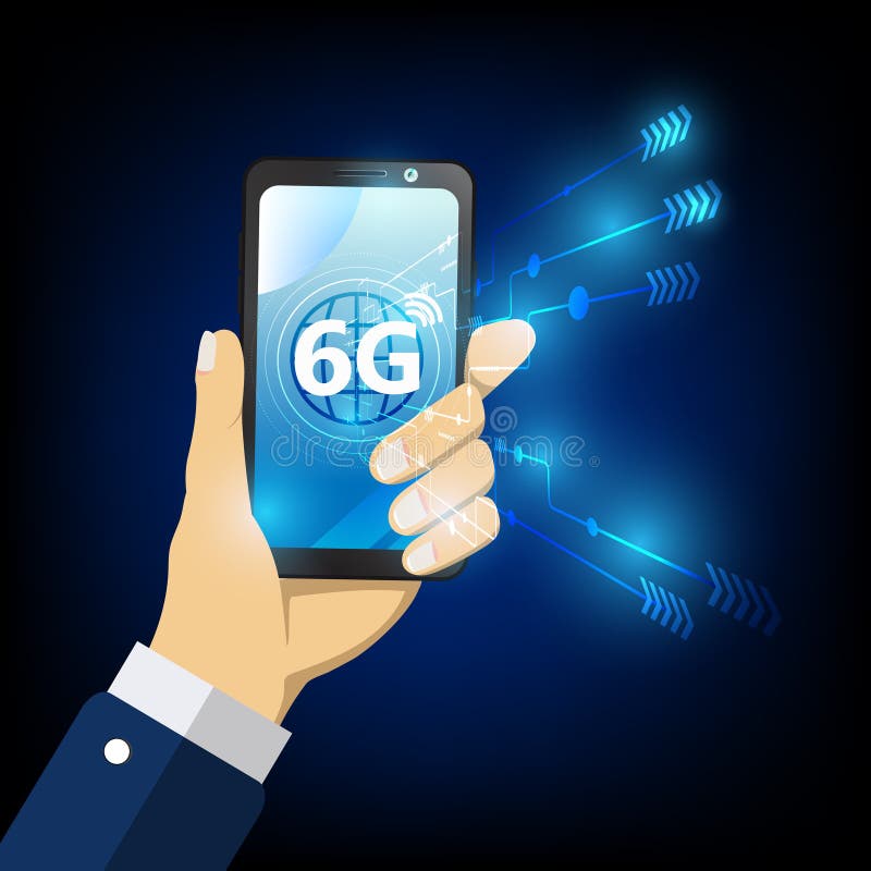 Technology 6G Networking stock vector. Illustration of networking ...