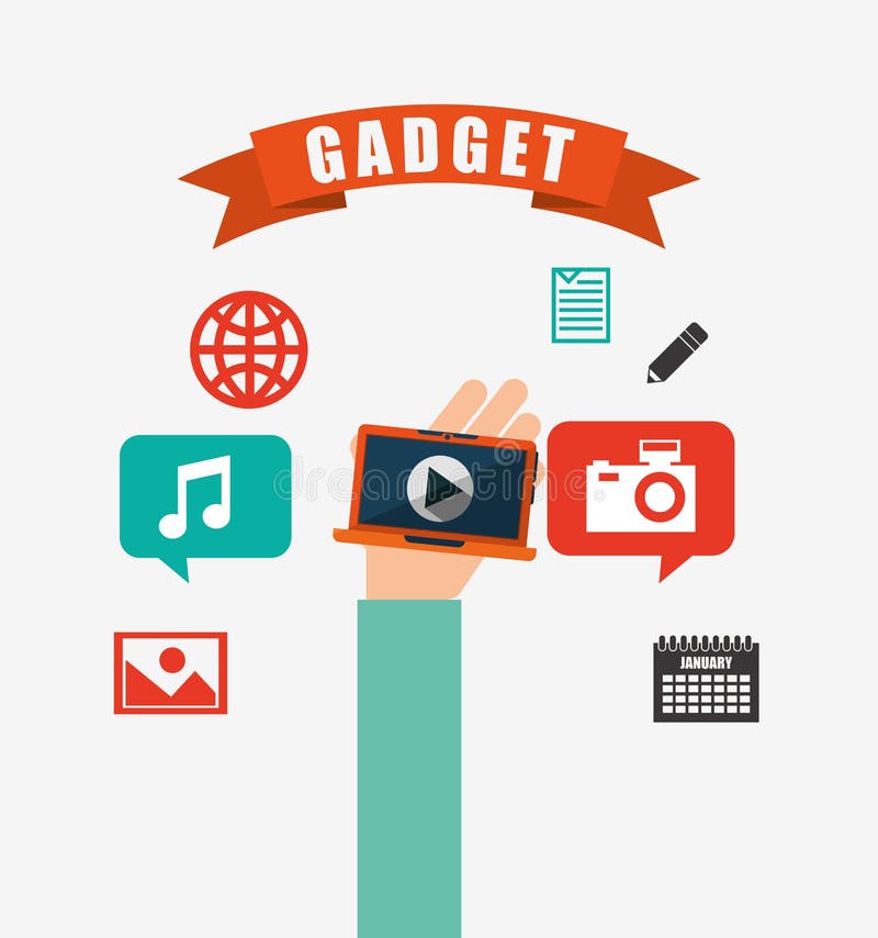 Technology gadget design stock vector. Illustration of tech - 63308487