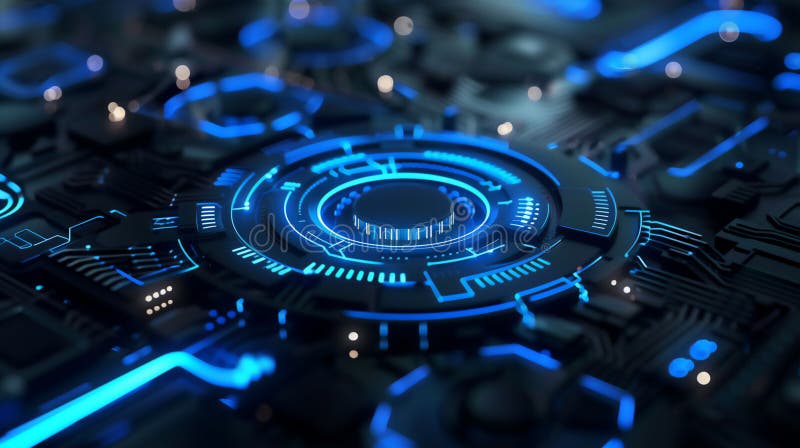 Technology Game Digital Background Generative AI Stock Illustration ...