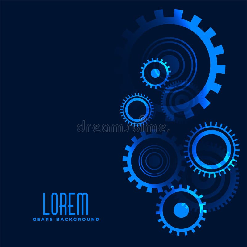 Technology Gear Wheels Composition Background Stock Vector ...