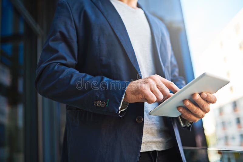 Technology Gives Him the Competitive Edge. an Unrecognizable ...