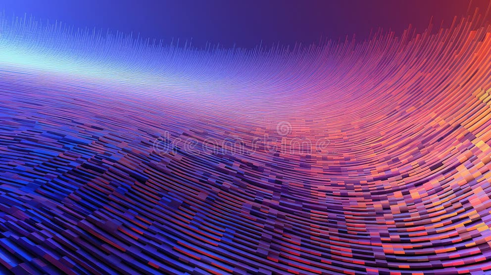 Technology Glitch Matrix Ripple Stock Illustration - Illustration of ...