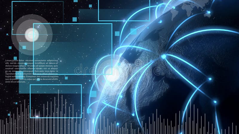 Global Communications Concept And Illustration Stock Illustration ...