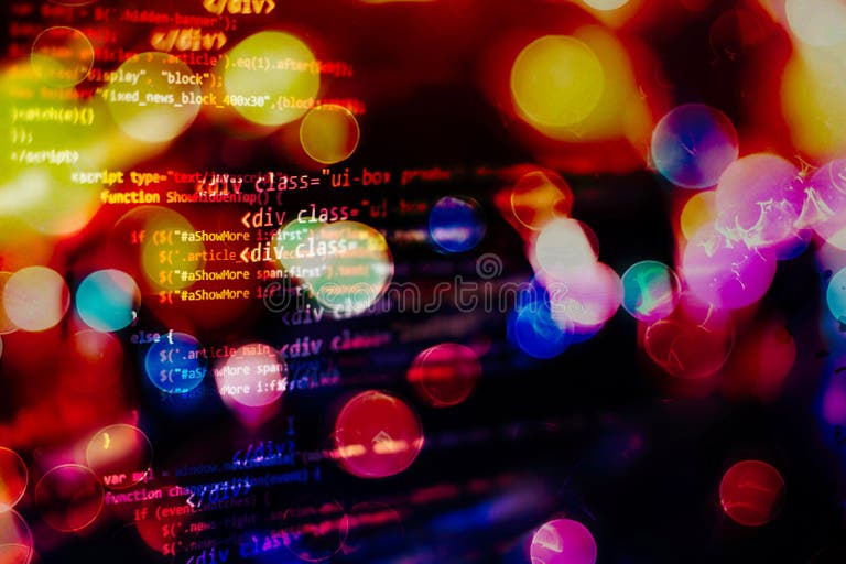 Technology Hacker Simulation Digital Computer Script Software Code ...